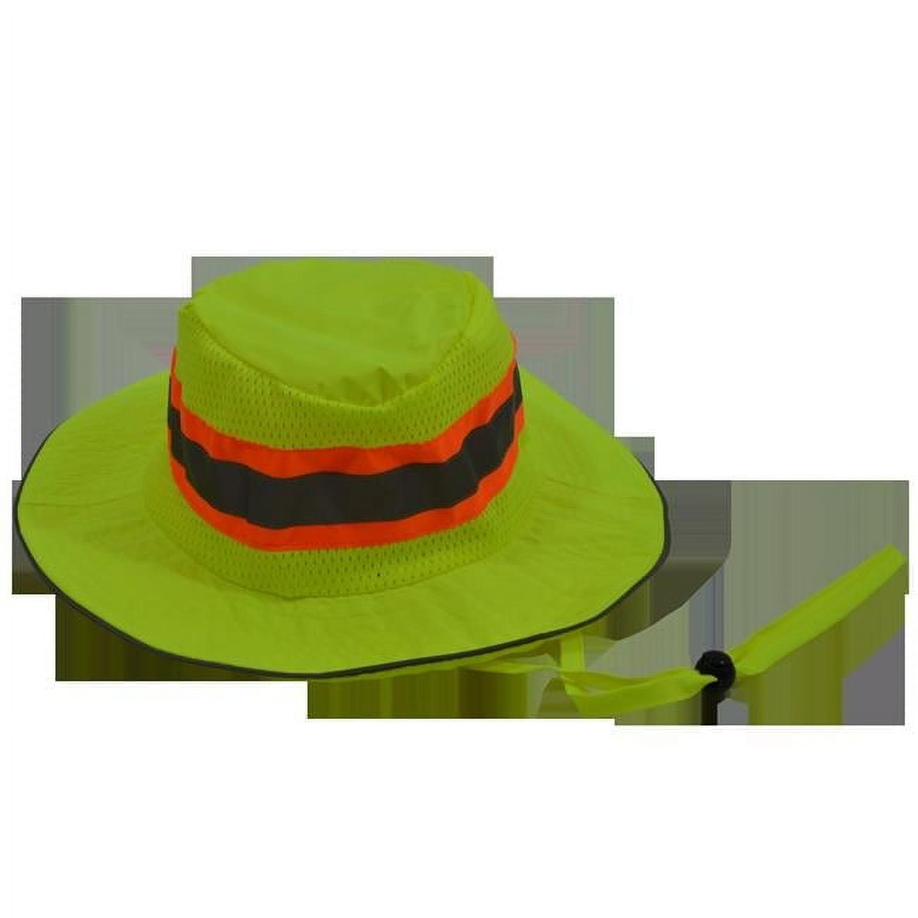 Petra Roc LRH-FB-L-XL High Vis Ranger Style Full Brimmed Hats Lime with ...