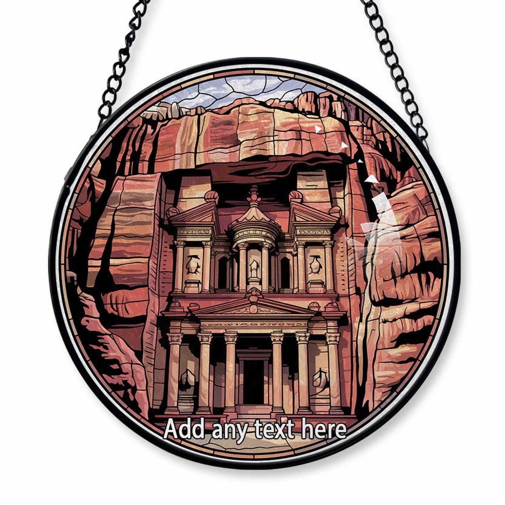 Petra Treasury Jordan Stained Glass Suncatcher Window Hanging ...