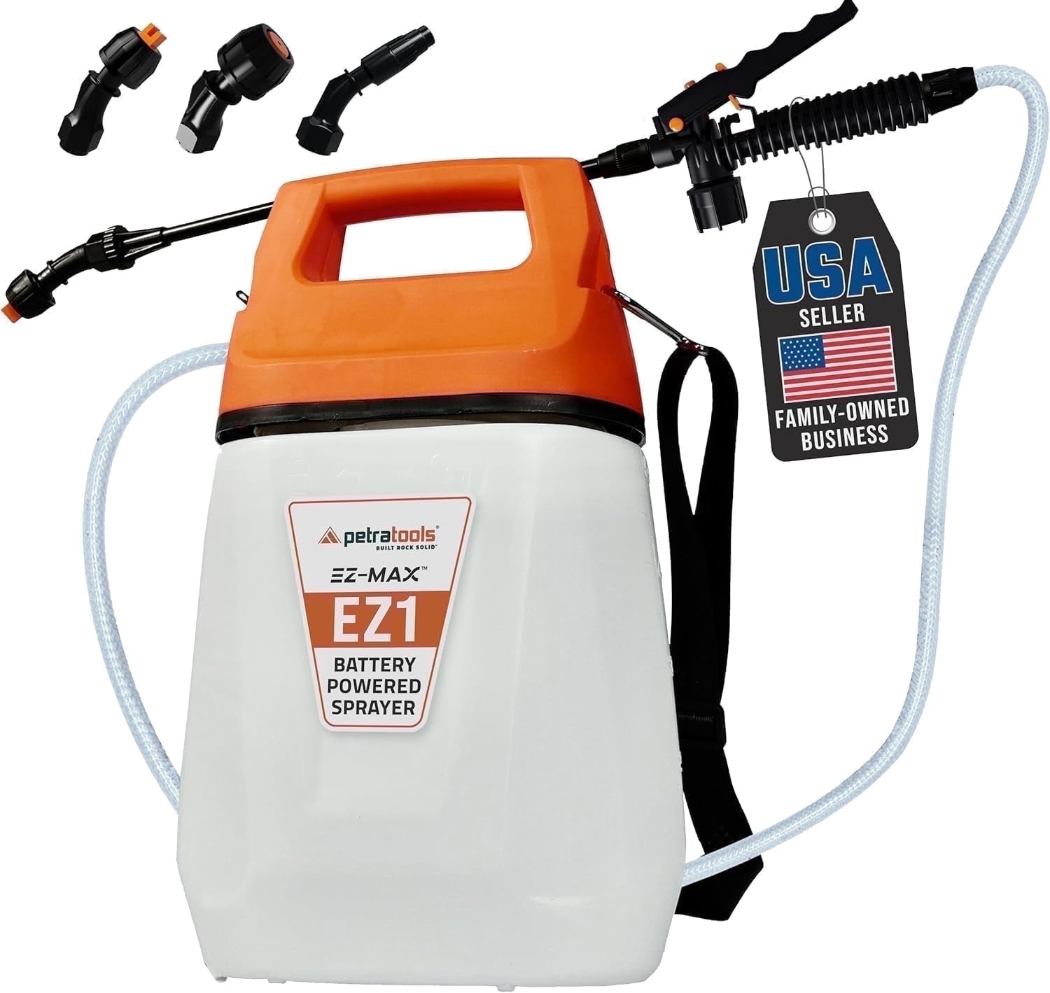 PetraMax, Electric Garden Sprayer, EZ1 1-Gallon Rechargeable, Portable ...