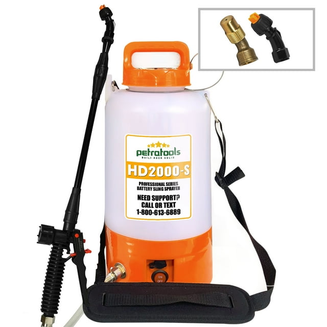PetraTools Cordless Electric Pump Sprayer for Lawn and Garden - HD2000 ...