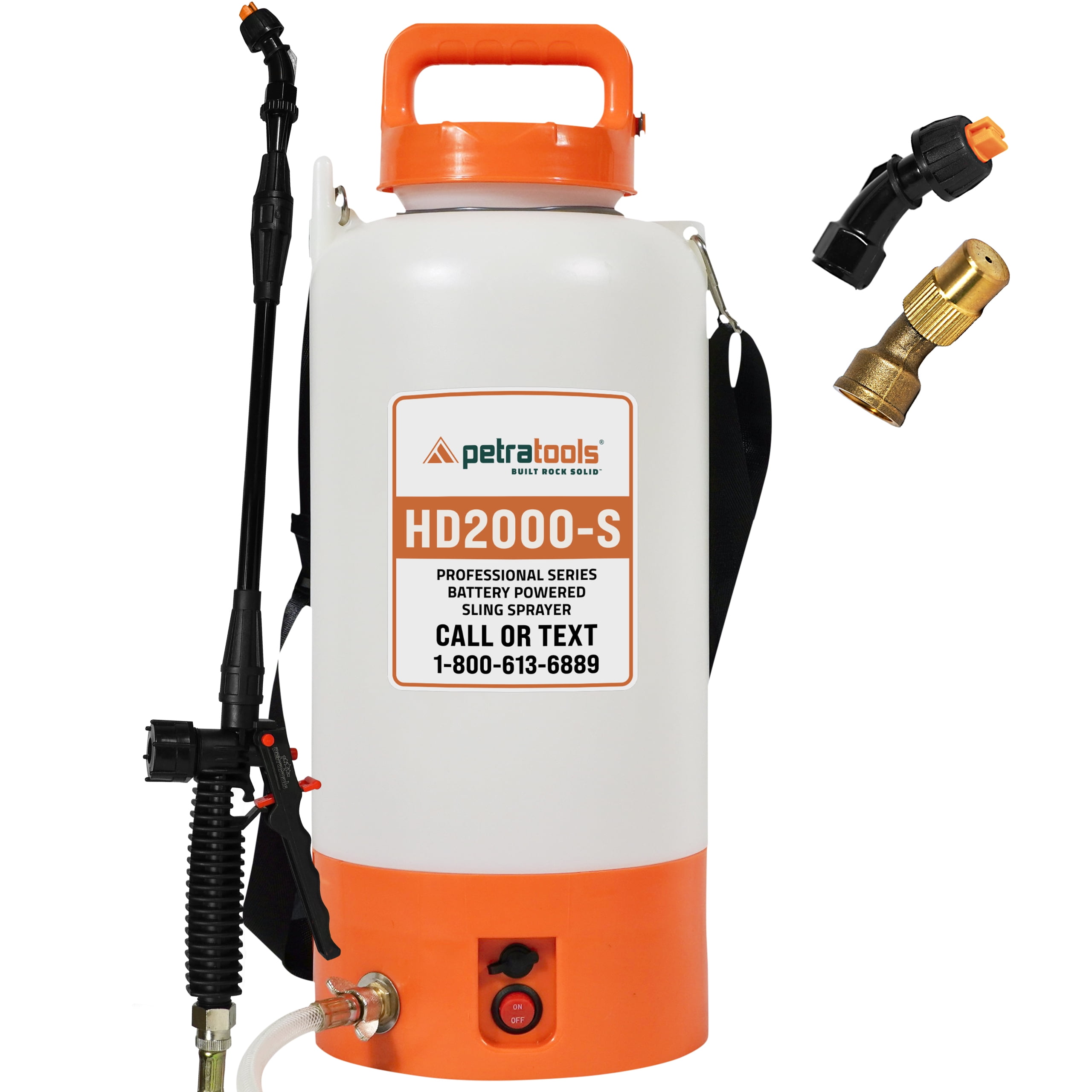 PetraTools Cordless Electric Pump Sprayer for Lawn and Garden - HD2000 ...