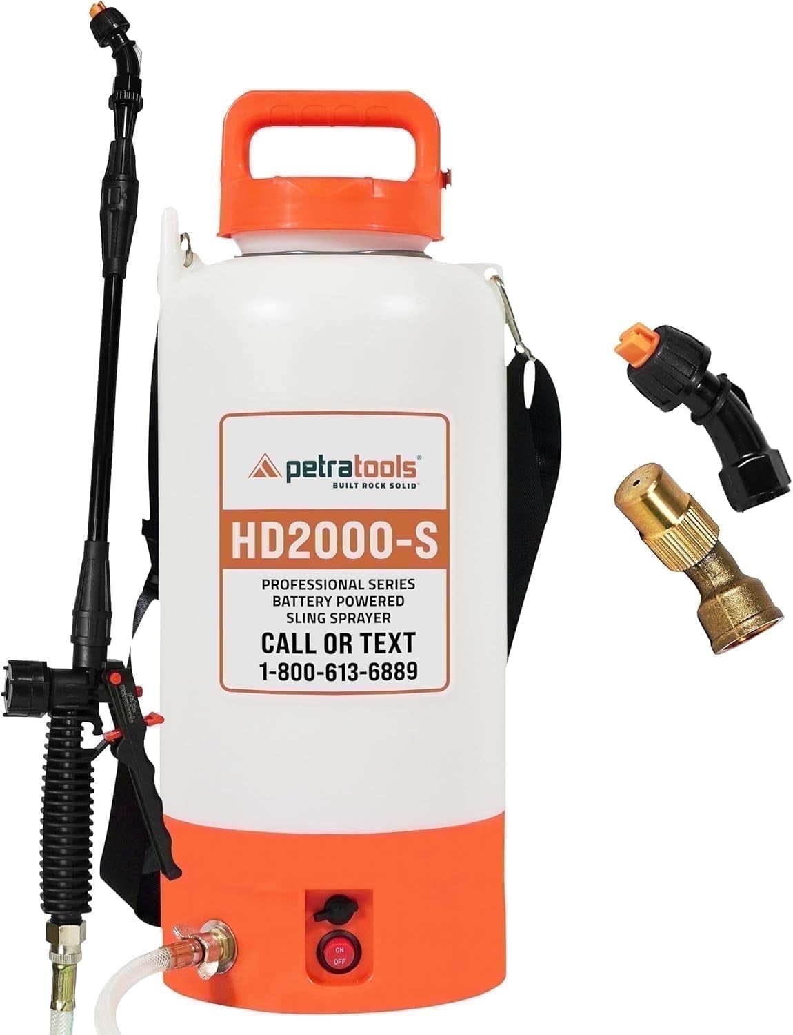 PetraTools Cordless Electric Pump Sprayer for Lawn and Garden - HD2000 ...