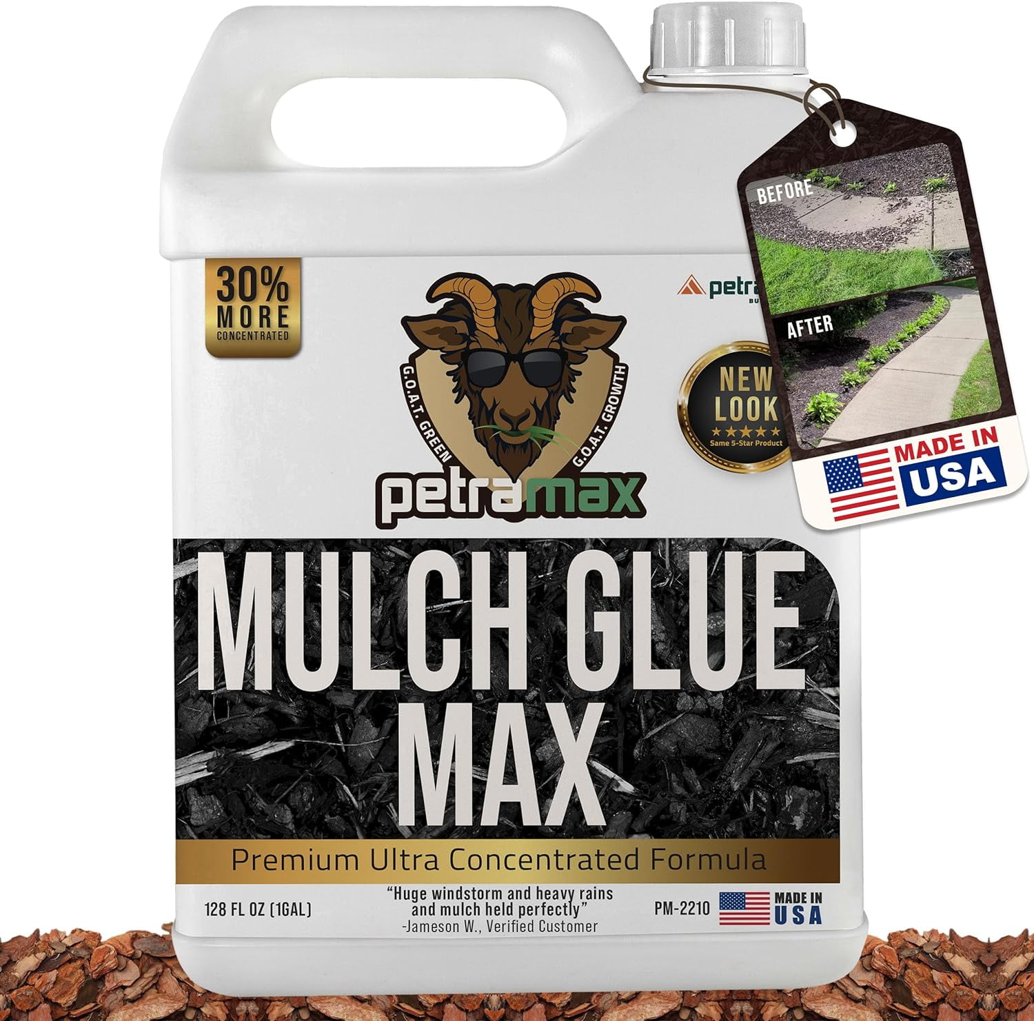 PetraTools Mulch Glue - Landscape Adhesive & Small Gravel Stabilizer ...