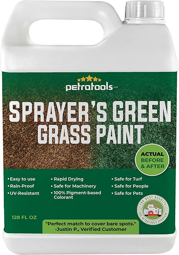 PetraTools Sprayers Green Grass Paint Lawn Paint, Lawn Colorant, Grass ...