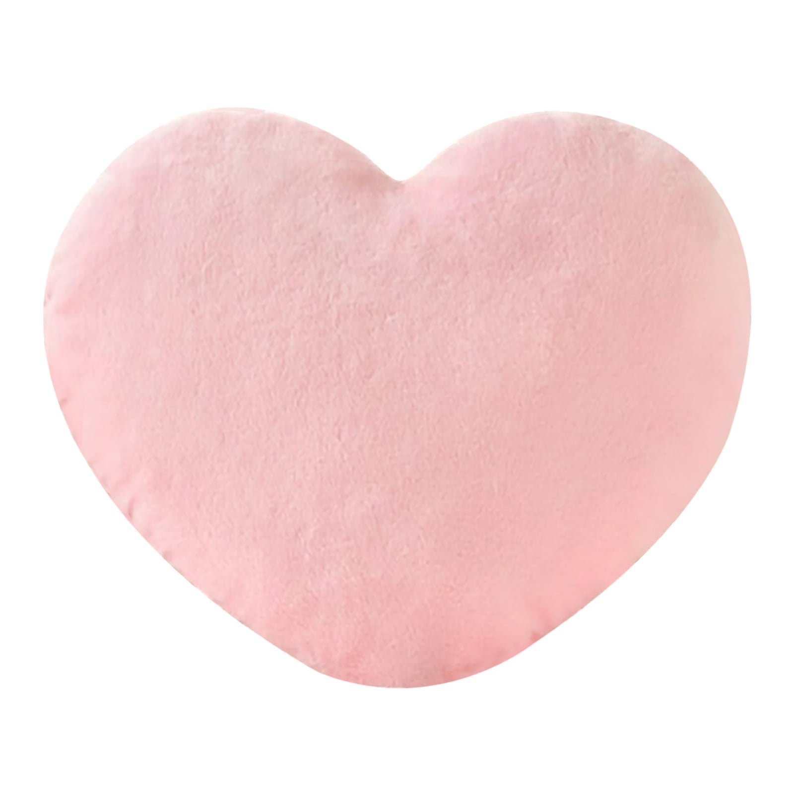 Petrella Heart Pillow Cute Fuzzy Decorative Cushion for Living Room Bed ...