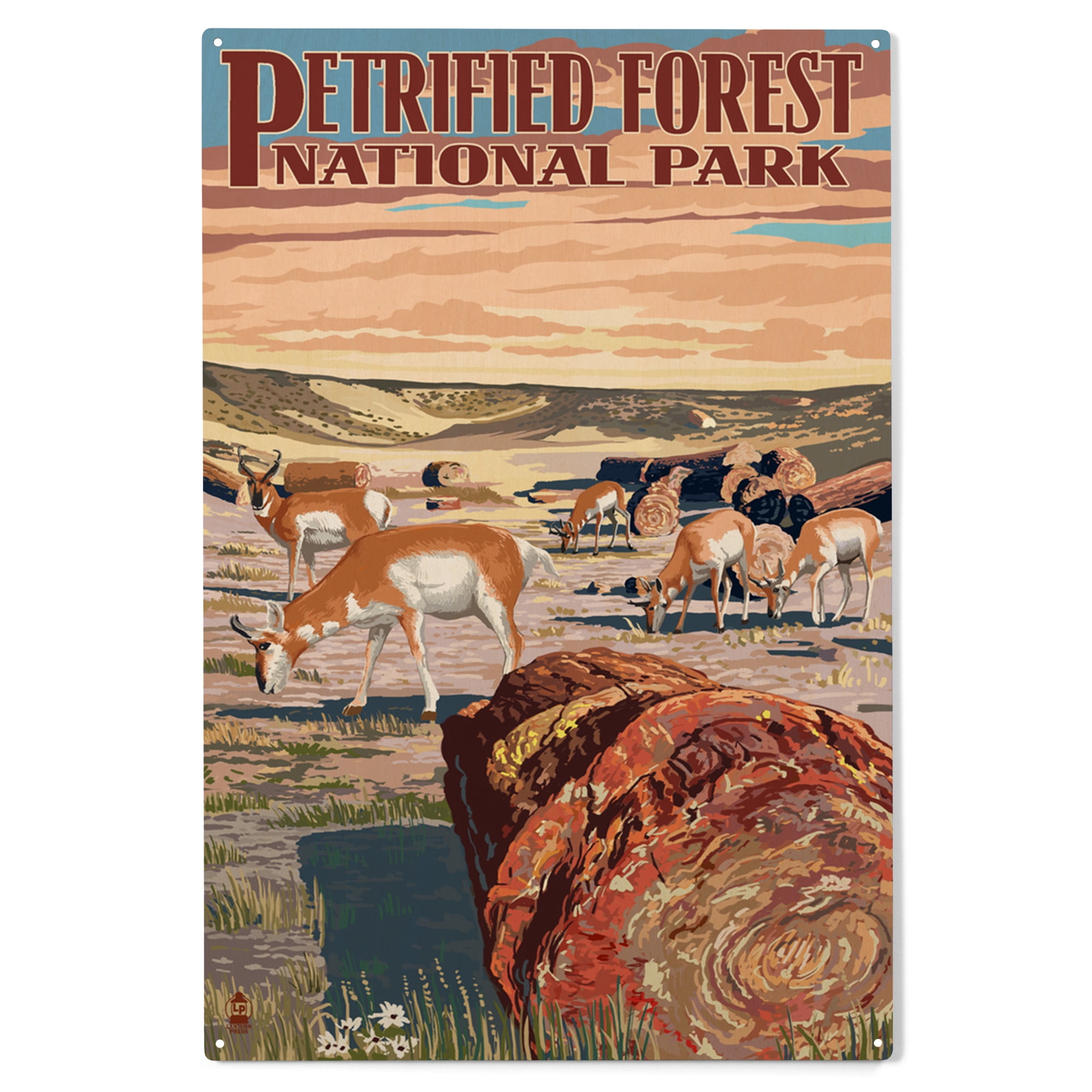 Petrified Forest National Park, Arizona, Desert and Antelope Birch Wood ...