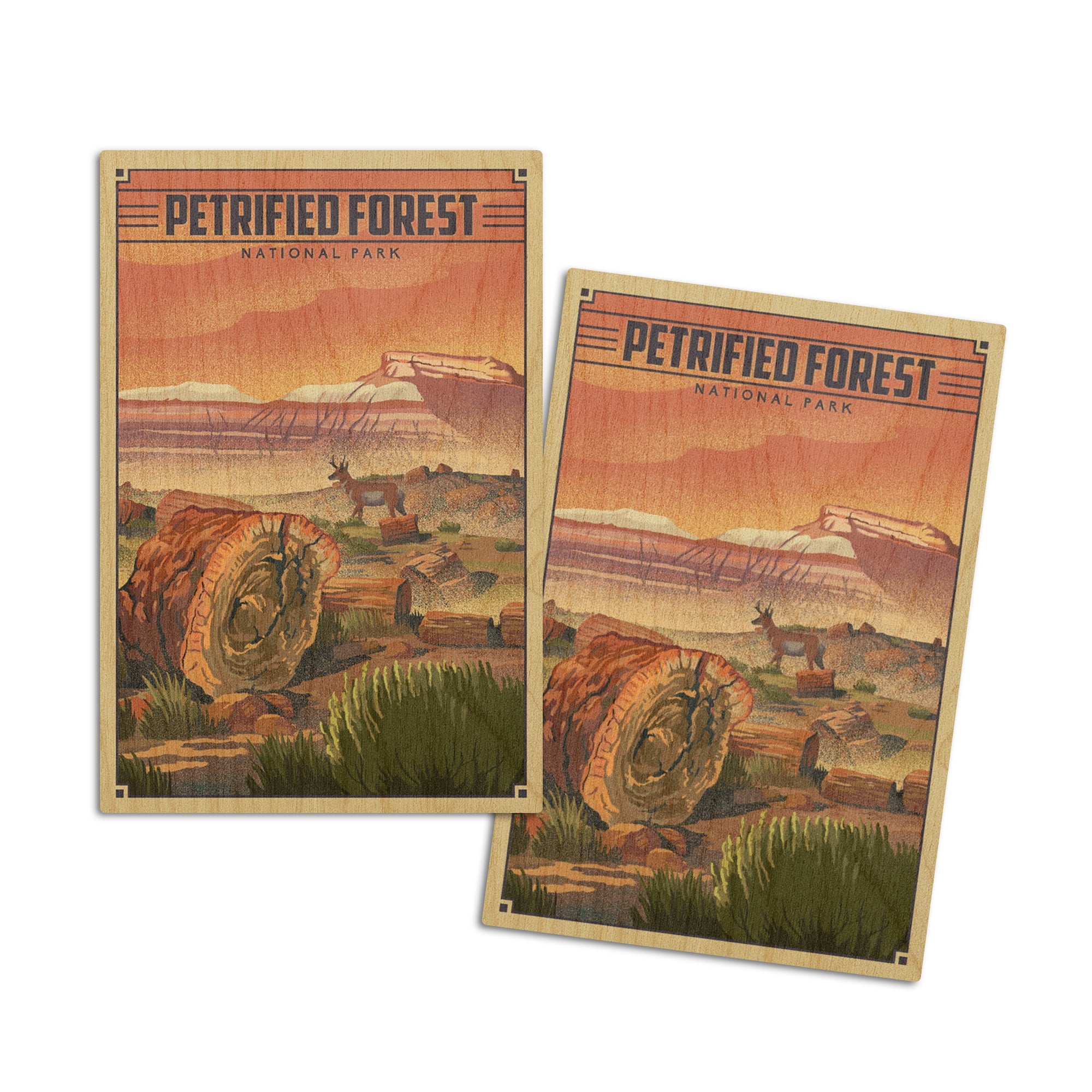 Petrified Forest National Park, Arizona, Lithograph National Park ...