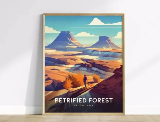 Petrified Forest National Park, Arizona Poster - Ancient Woodlands ...