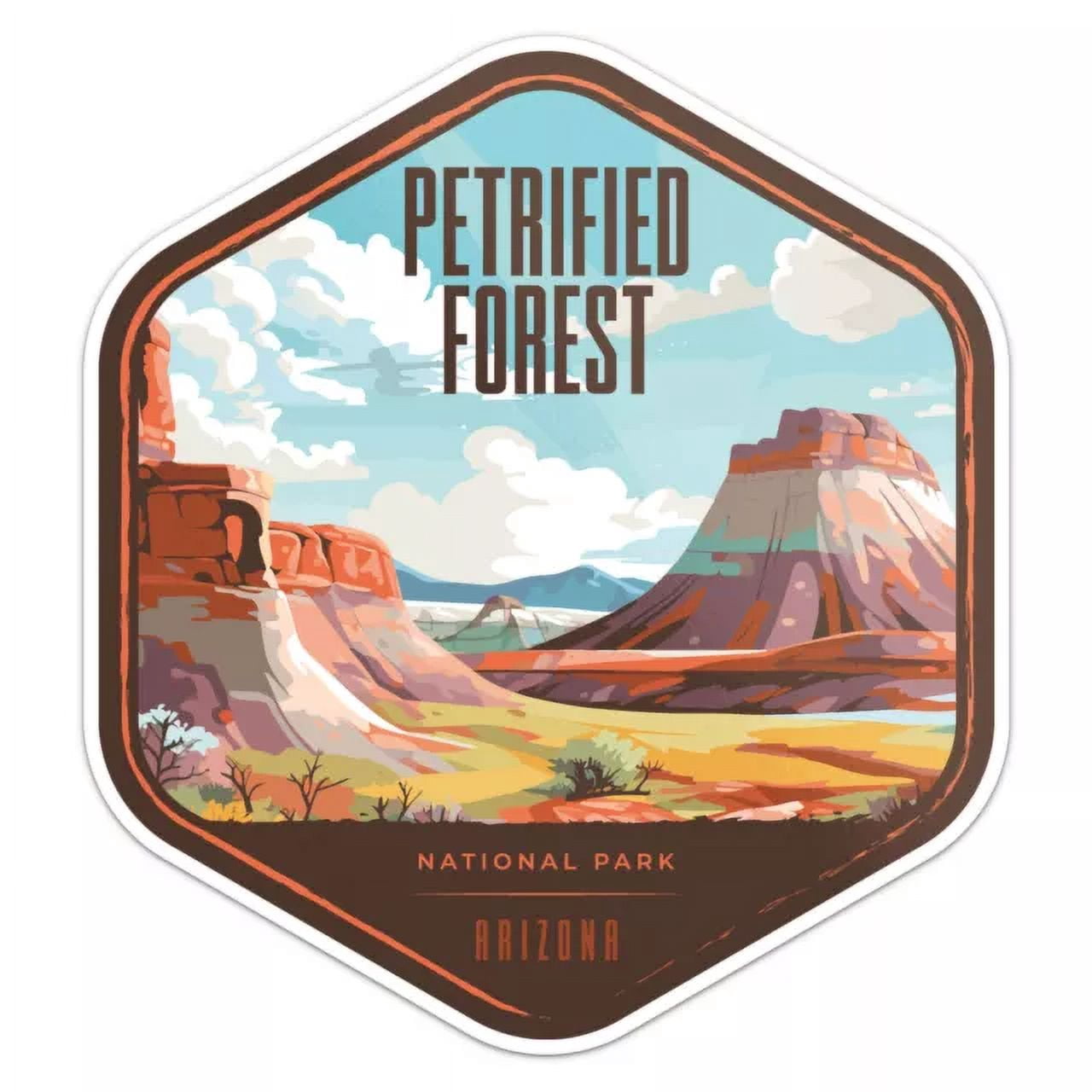 Petrified Forest National Park Sticker Phone Decal Water Bottle ...