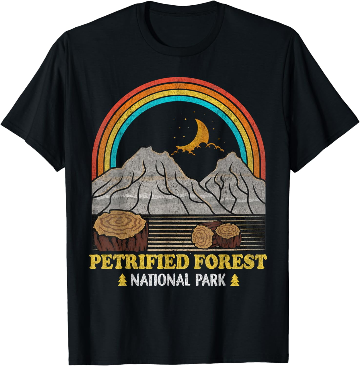 Petrified Forest National Park Vintage 70s 80s Camping T-Shirt ...