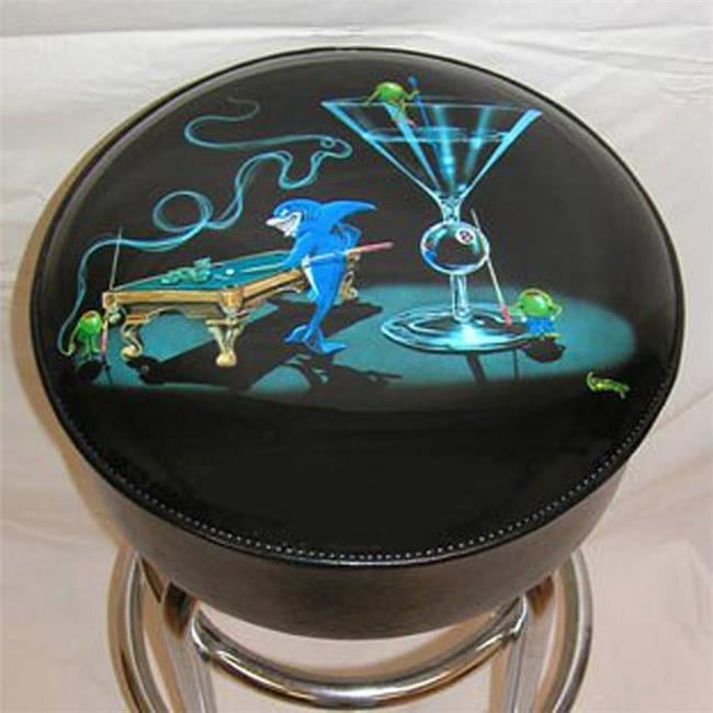 Petro Enterprises Godard Pool Shark II Swivel Seat Bar Stool with ...