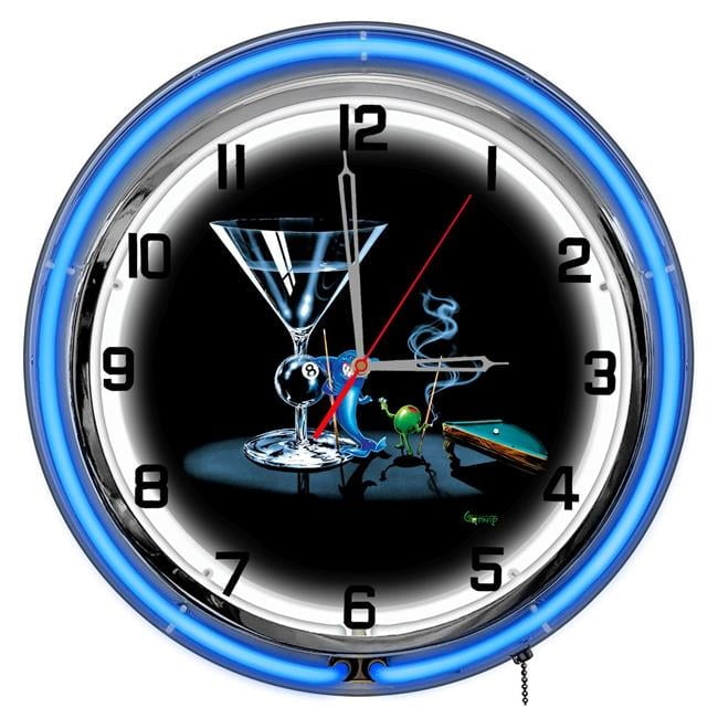 Petro Enterprises GODNC18-04 Pool Shark 18 ft. Neon Clock - Walmart.com