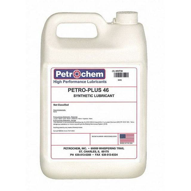 Petrochem Compressor Oil,1 gal, Jug, 15 SAE Grade PETRO-PLUS 46-001 ...