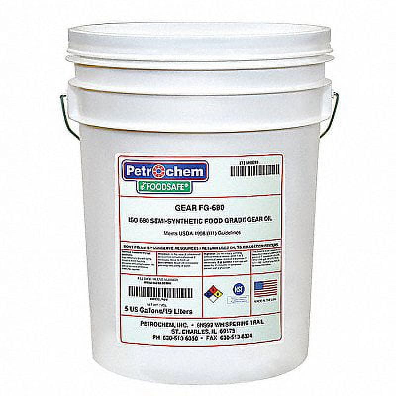 Petrochem Gear Oil,GEAR ,Drum ,5 gal FOODSAFE GEAR FG-680-005 - Walmart.com