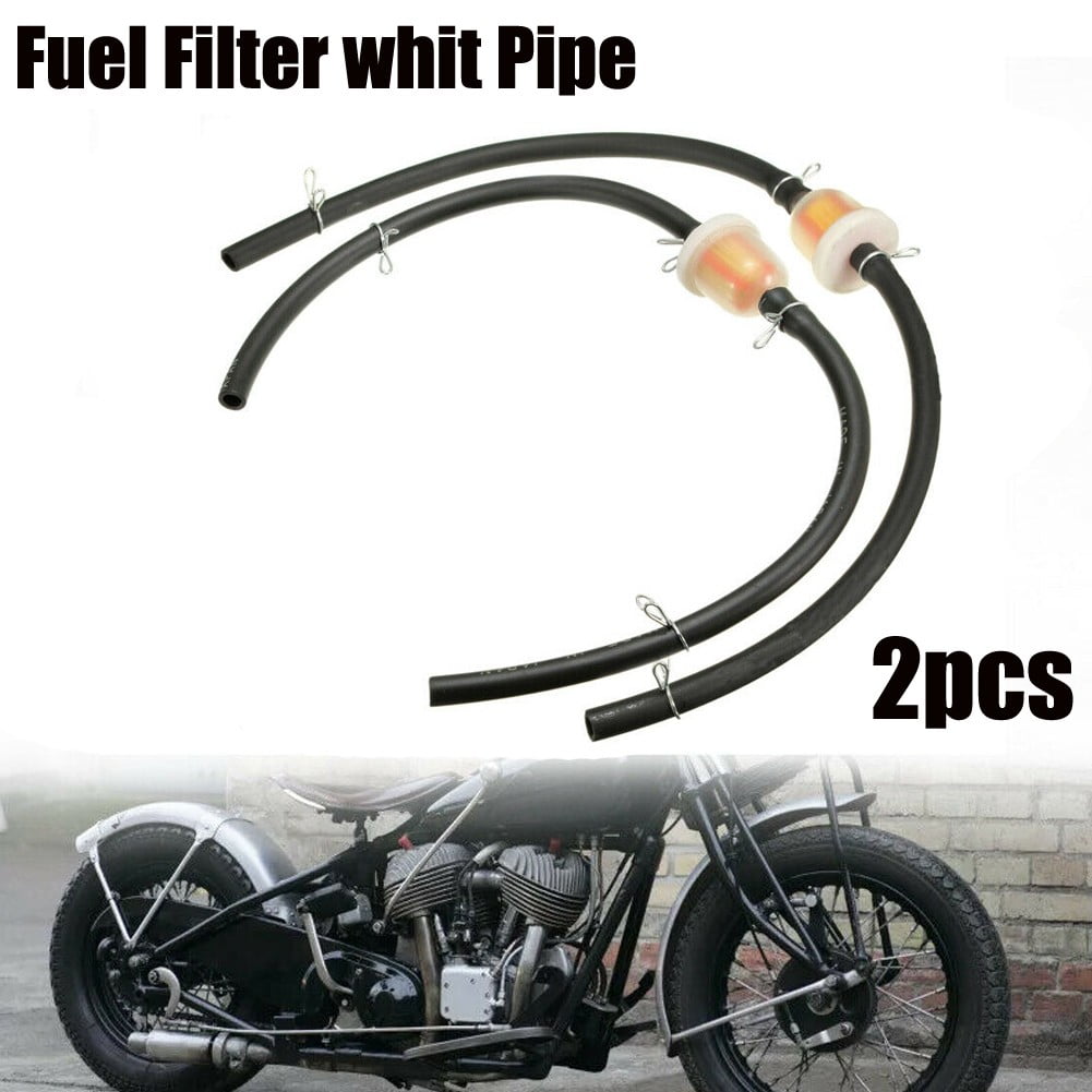 Petrol Pipe Fuel Filter Petrol In-Line Rubber Universal 2 X Fuel Filter ...