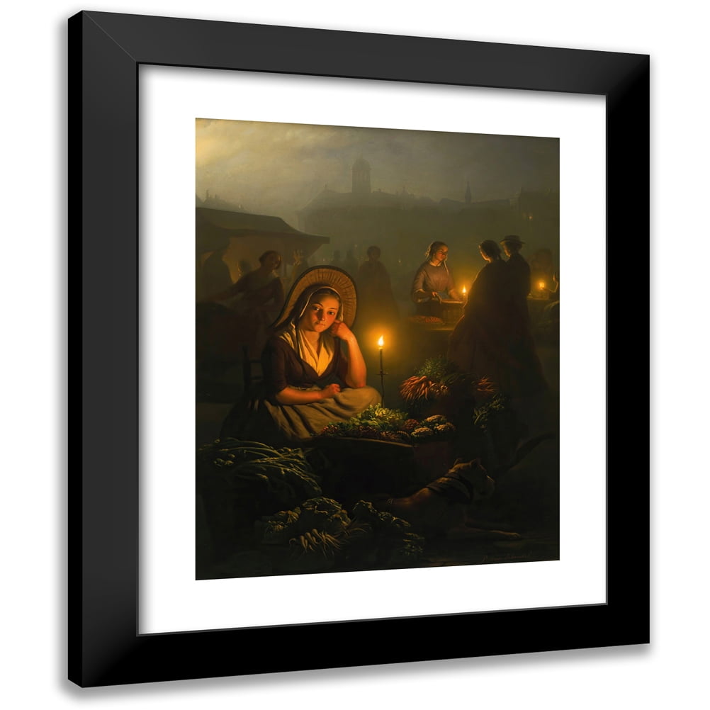 Petrus van Schendel 15x18 Black Modern Framed Museum Art Print Titled ...