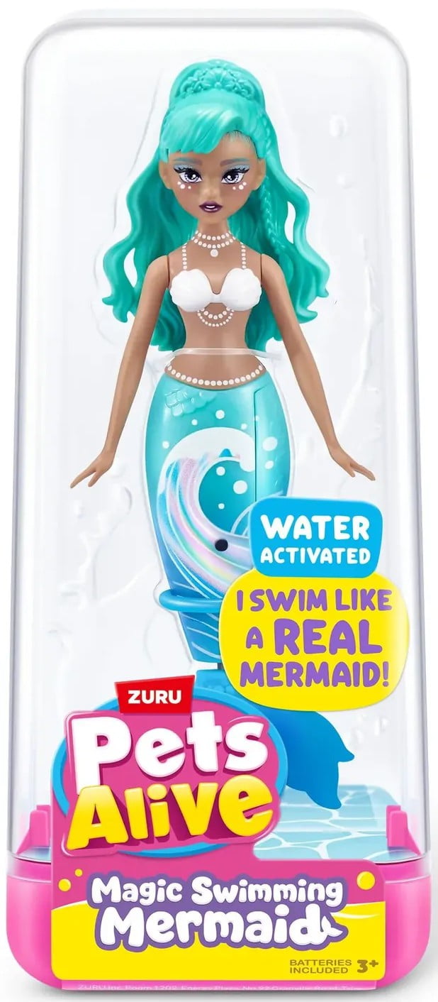 Pets Alive Magic Swimming Mermaid Figure [Teal] - Walmart.com