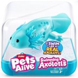 ZURU Pets Alive Swimming Axolotl, Teal Robotic Toy, Swims in Five ...