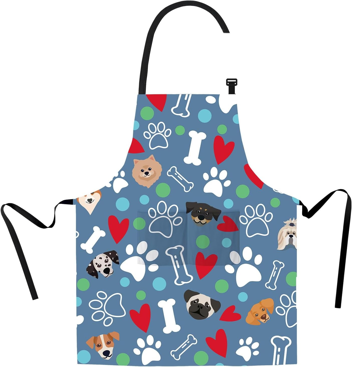 Pets Animals Dog Grooming Waterproof Apron with 2 Pocket and Adjustable ...