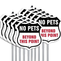 Warning This Property is Protected by Pitbull (10 Pack) 12 inch X 12 ...