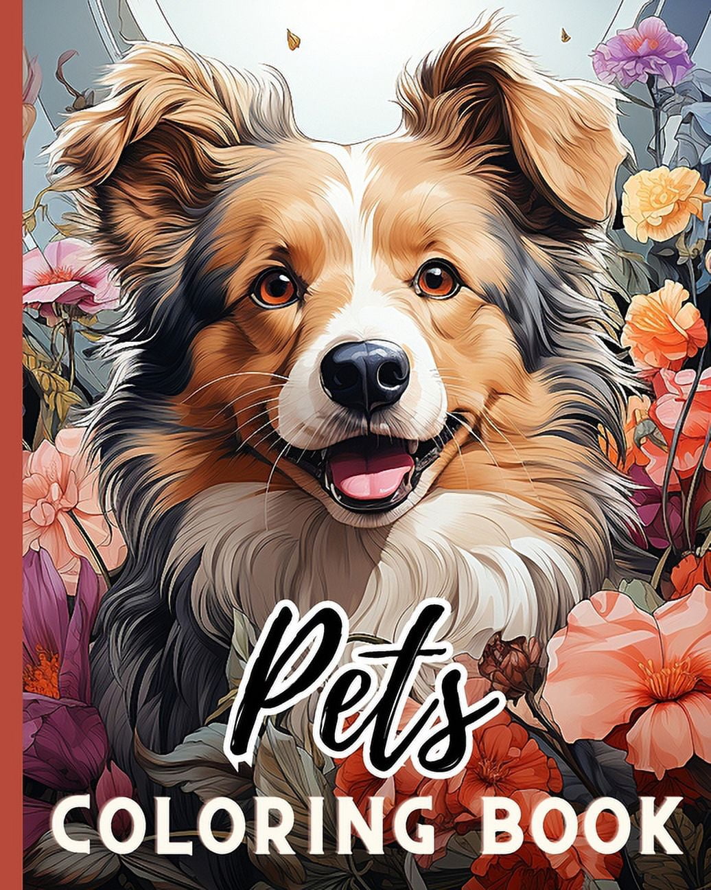Pets Coloring Book: Awesome Coloring Book for Kids, Happy Puppy ...