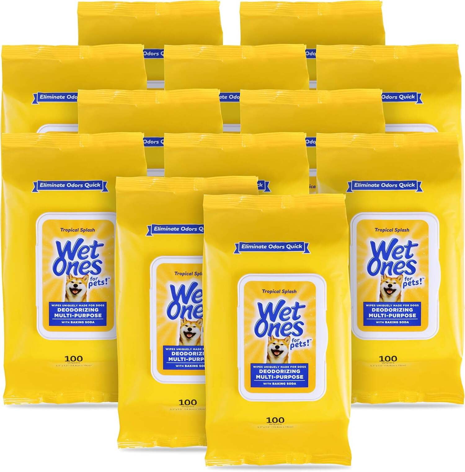 for Pets Desmellizing Multi-Purpose Dog Wipes with Baking Soda Dog ...