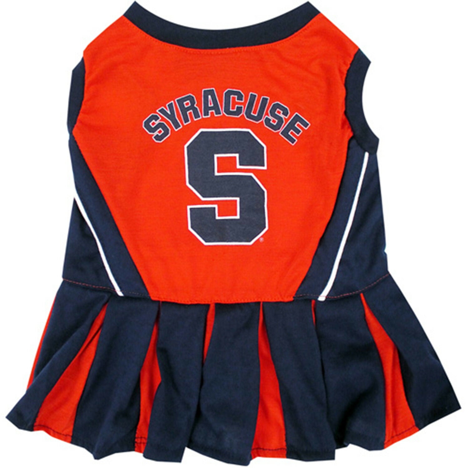 Pets First College Syracuse Orange Cheerleader, 3 Sizes Pet Dress ...