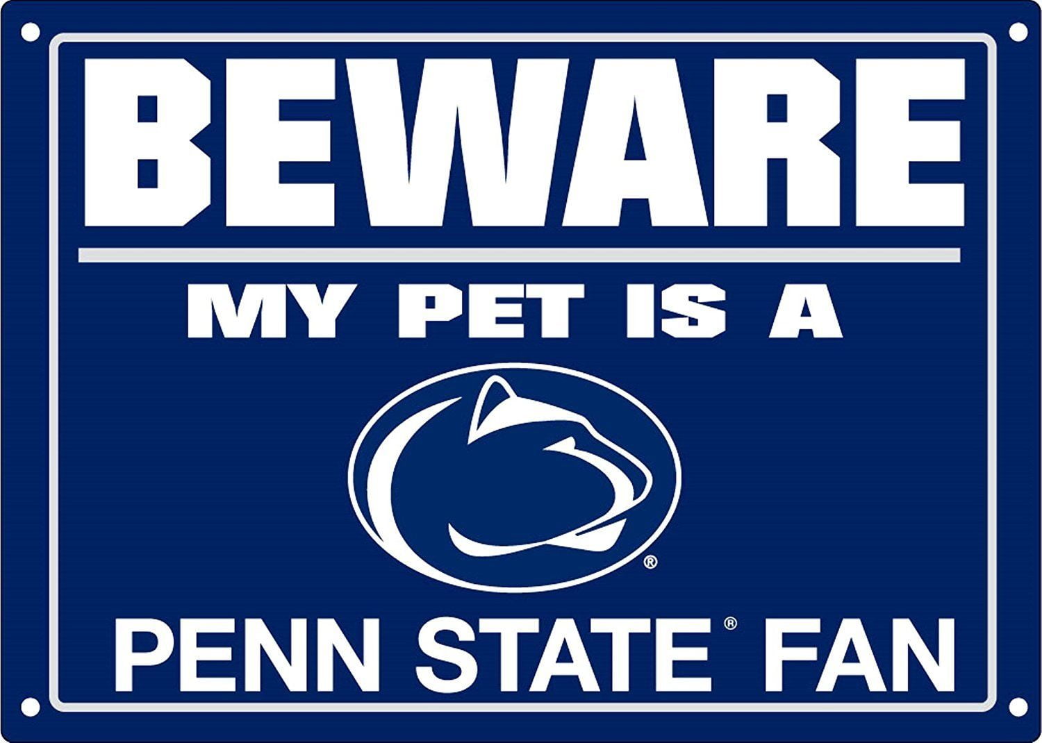 Pets First Collegiate Penn State Nittany Lions Beware of Dog Door Sign ...