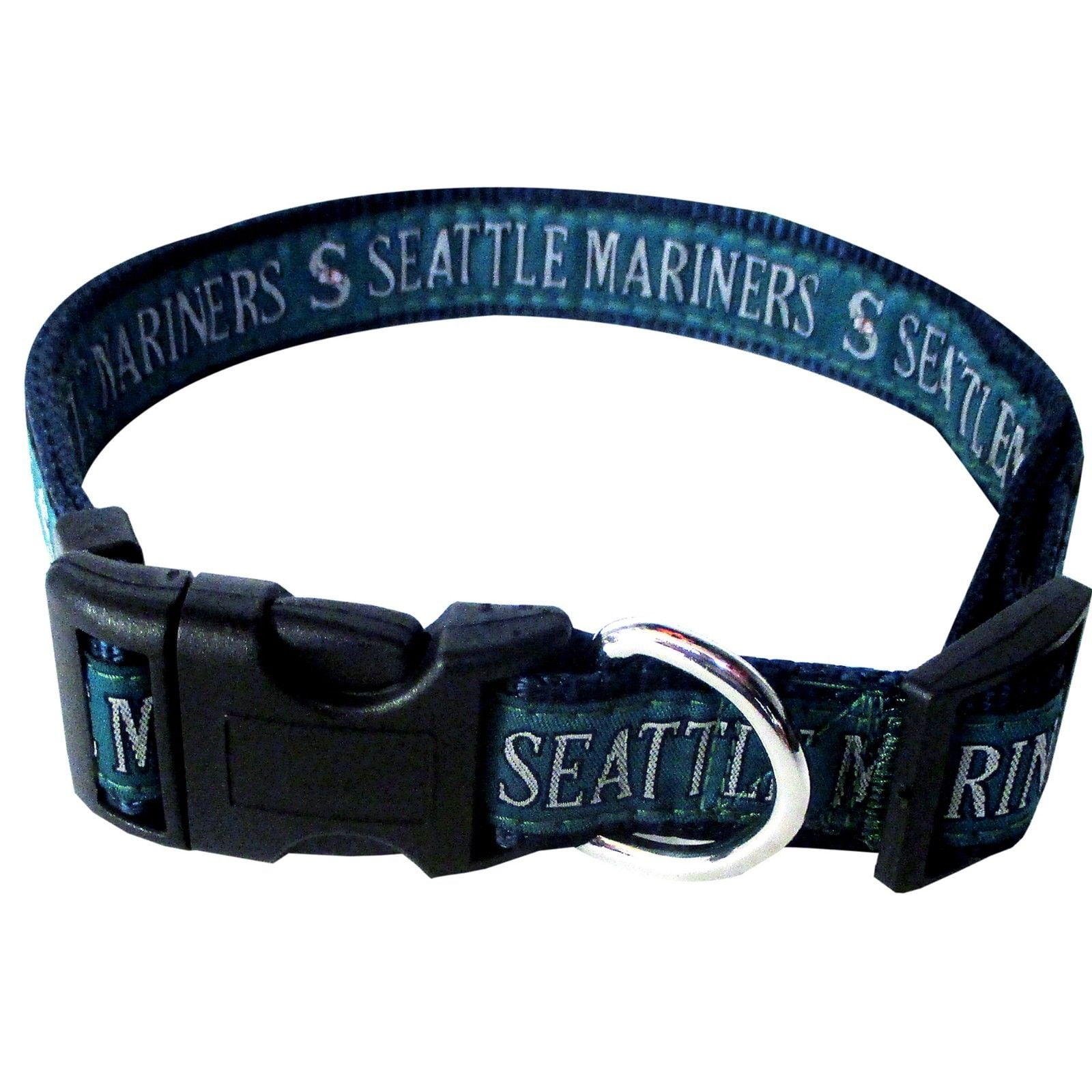 Pets First MLB Seattle Mariners Dogs and Cats Collar - Heavy-Duty ...