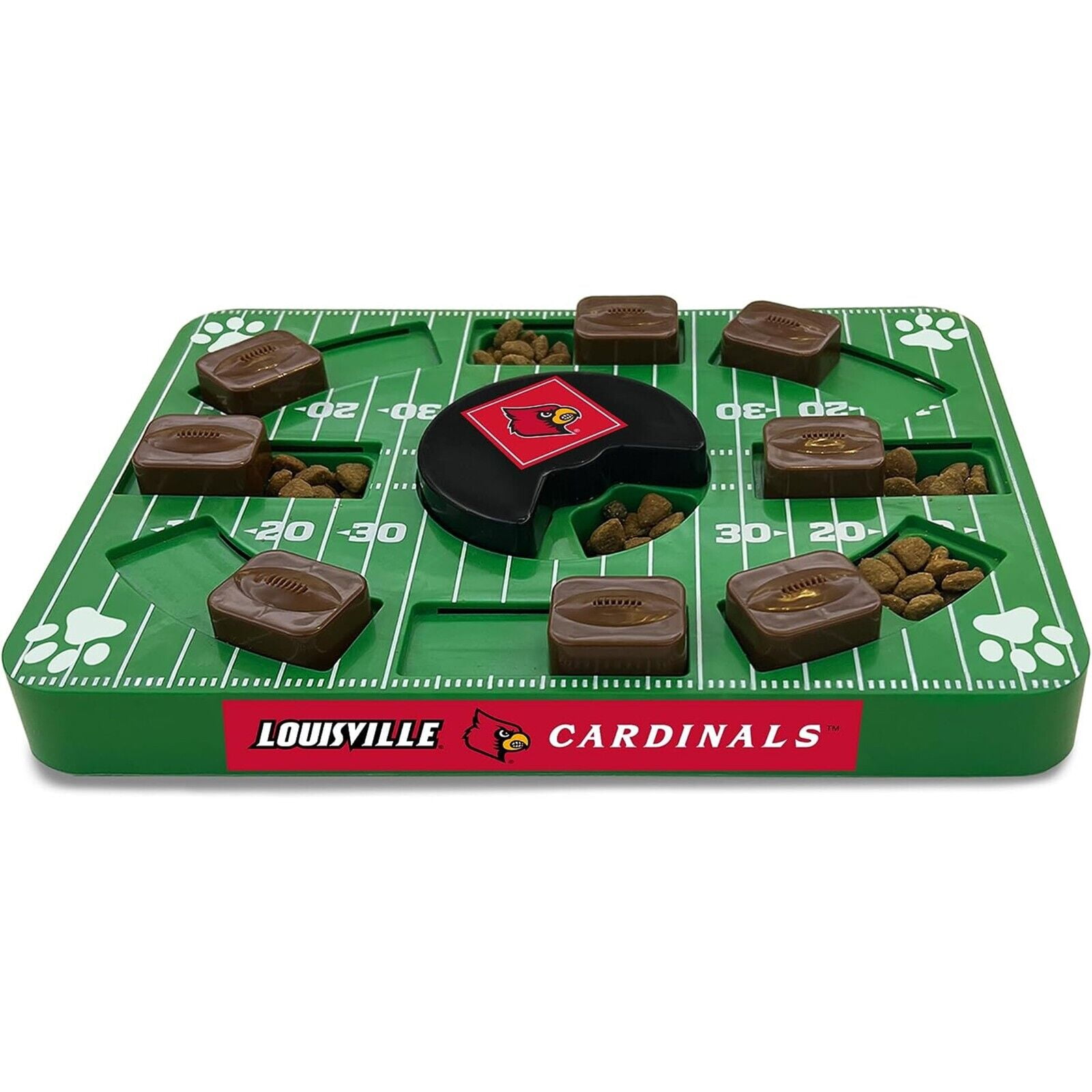 Pets First NCAA Louisville Cardinals Interactive Dog Puzzle Treat Toy ...