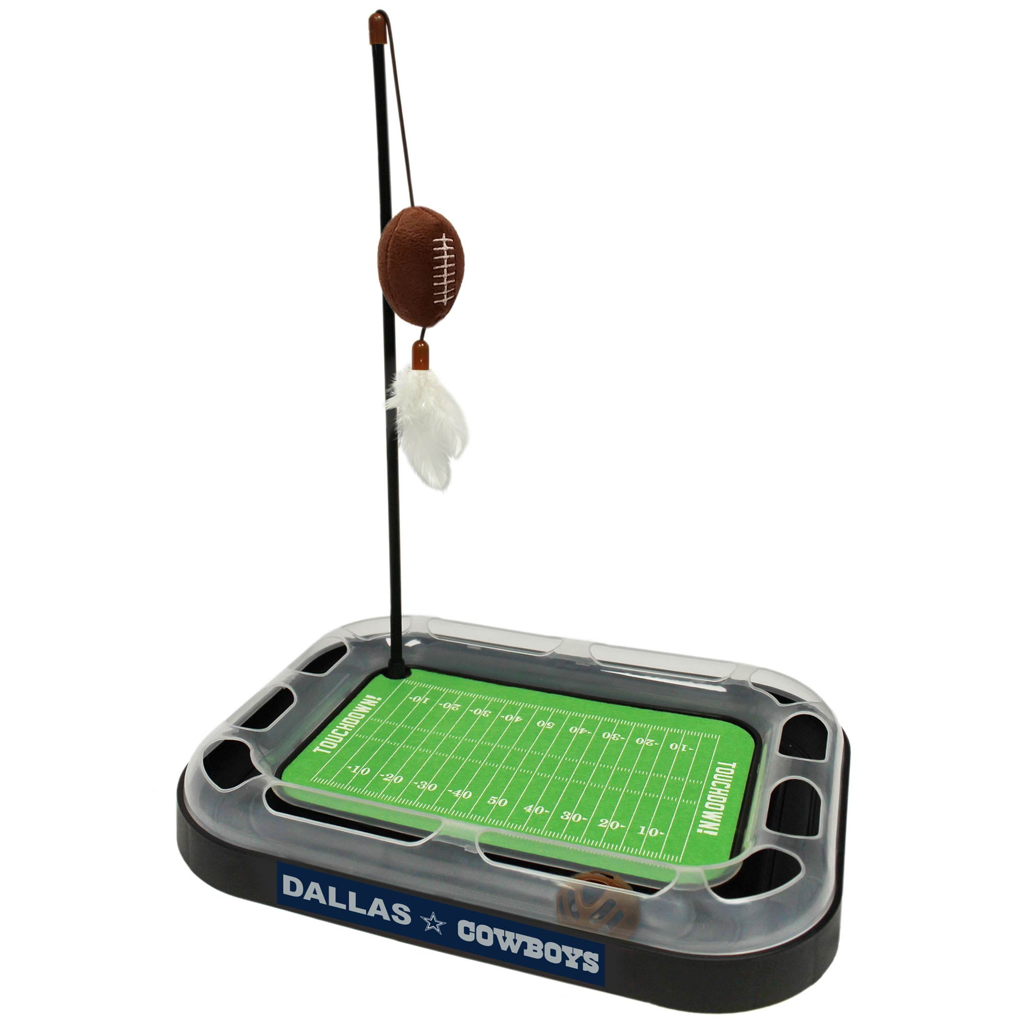 Pets First NFL Cat Scratcher Toy with Catnip & Feathers, Dallas Cowboys ...