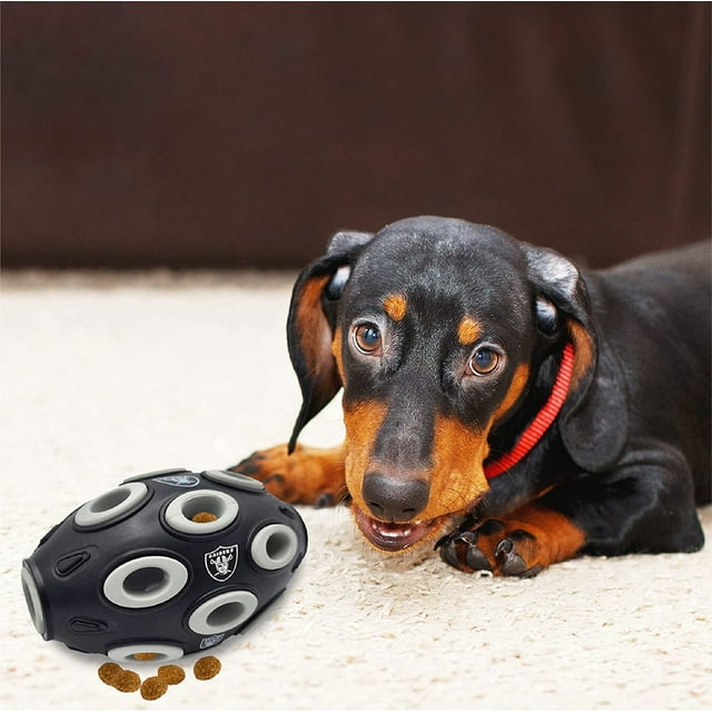 Pets First NFL Las Vegas Raiders Football Treat Dispensing Toy for Dogs ...