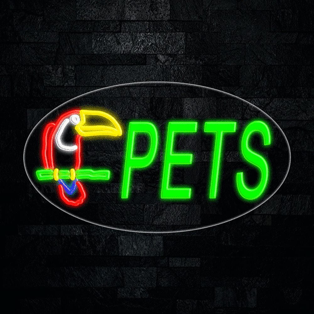 Pets LED Neon Sign 28"L x 16"H #34326 - Walmart.com