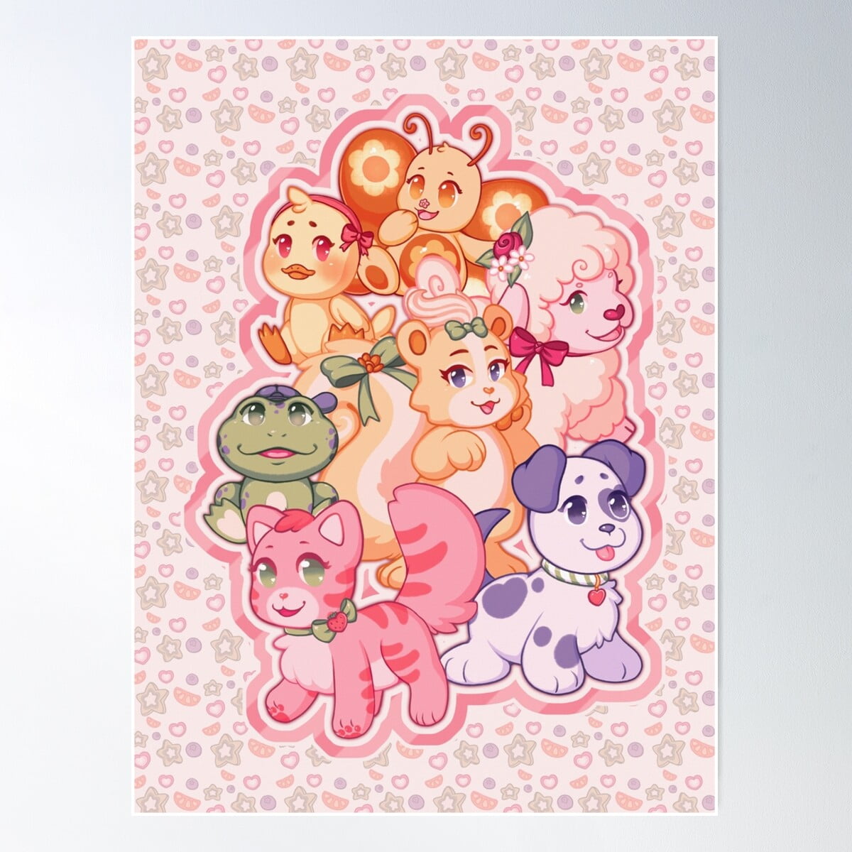 Pets On Parade Poster Wall Art, Modern Wall Decor For Living Room ...