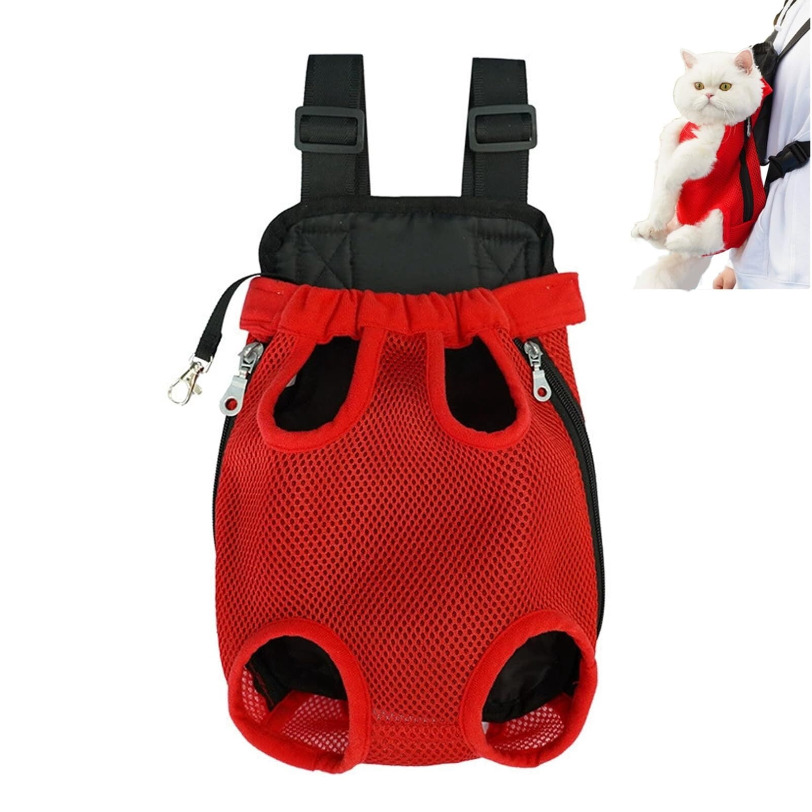 Pets Pet Travel Leg-Out Backpack, Adjustable Pet Front Cat Dog Carrier ...