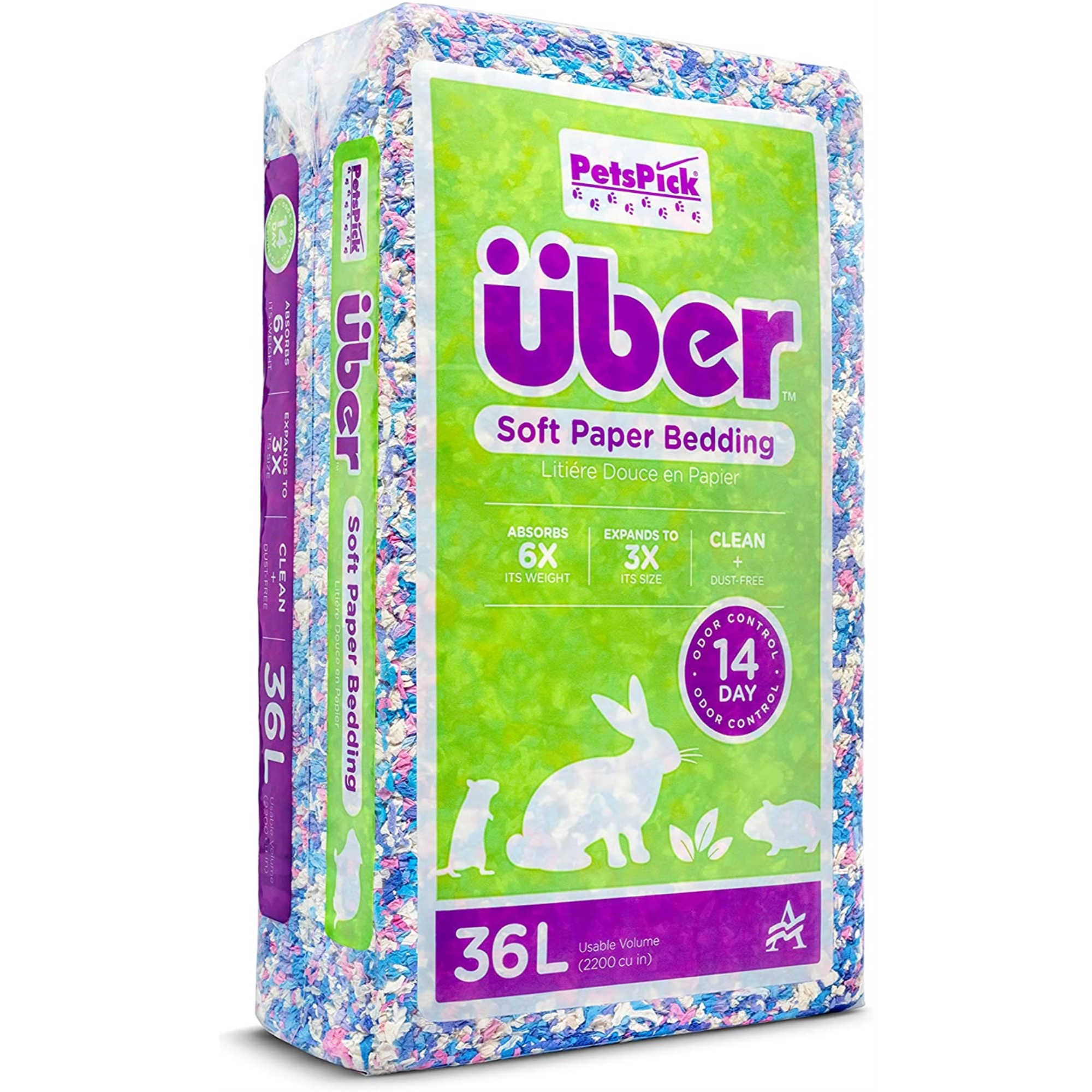Pets Pick 36L White Uber Pet Bedding, Hamster, Rabbit, Rat - Walmart.com