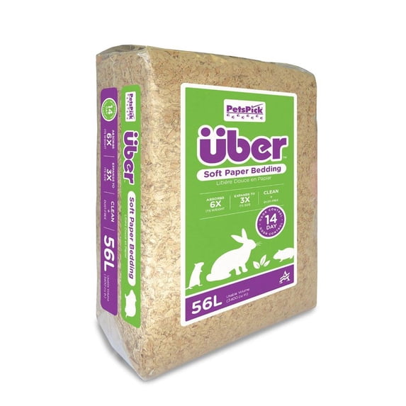 Pets Pick Uber 56L Natural Pet Bedding, Fresh, Dust-Free, Absorbent ...
