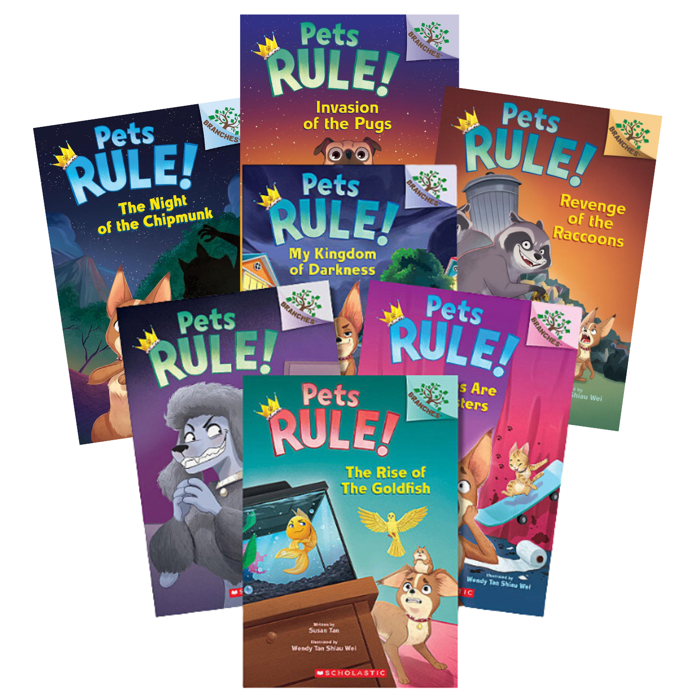 Pets Rule A Branches Books Set 1-7 : My Kingdom of Darkness; Poodle of ...