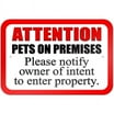 Dogs on Premises Sign - Walmart.com