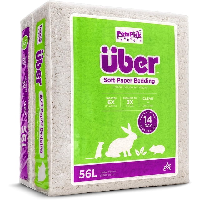 PetsPick Uber Soft Paper Bedding for Rodents & Small Animals, Odor ...