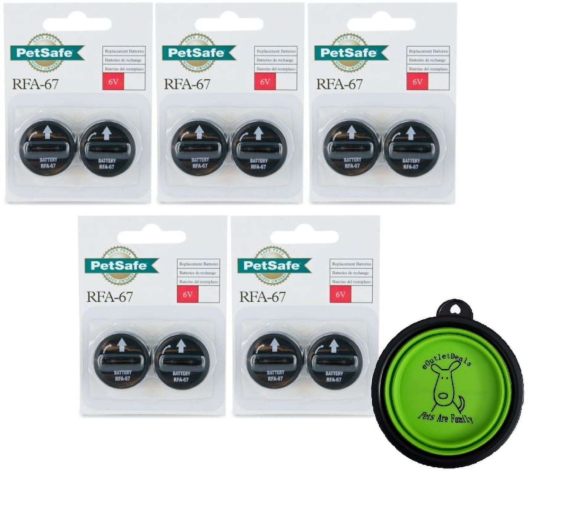 PetSafe RFA-67 6V Replacement Battery, 10 Pack, Fits Wireless Fence and ...