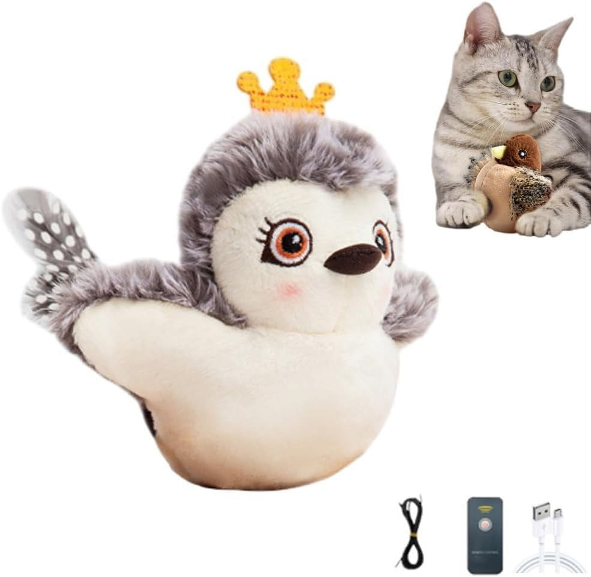 Petsboro Featherfun Flyer,Cat Toys Interactive,Simulated Chirping Bird ...