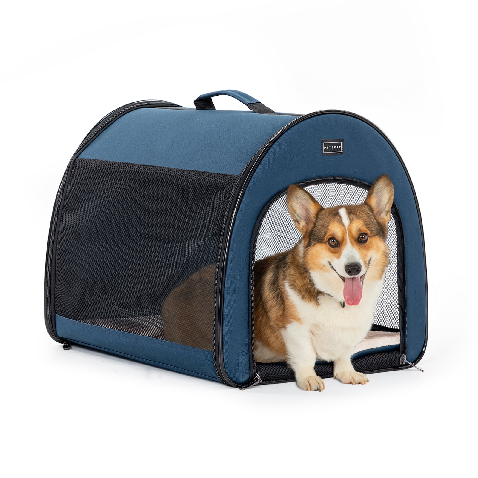 Petsfit 19" Lx26 Wx20 H Soft Dog Crate, Arch Design Indoor Dog Kennel ...