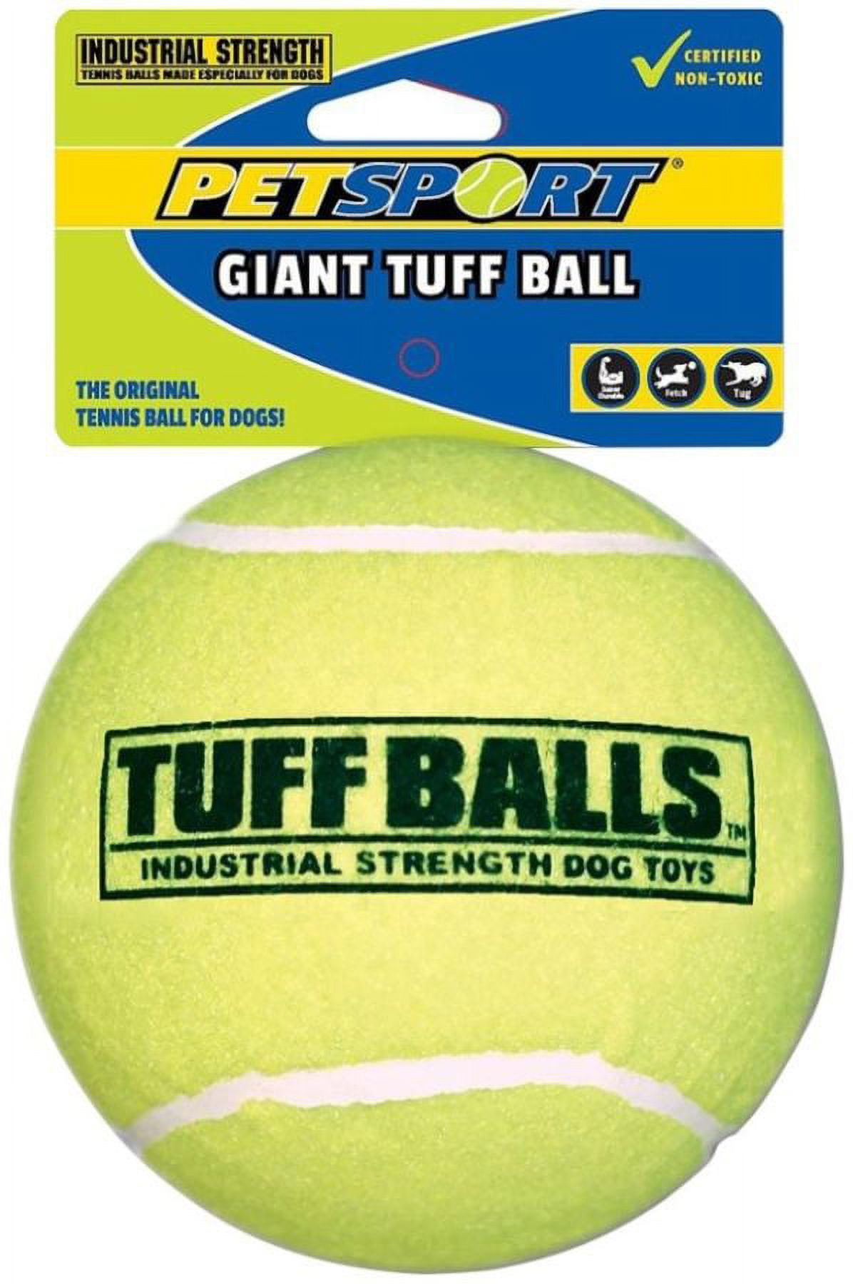 Petsport Giant Tuff Ball [Dog, Toys Rubber & Cressite] 1 count (4"D ...
