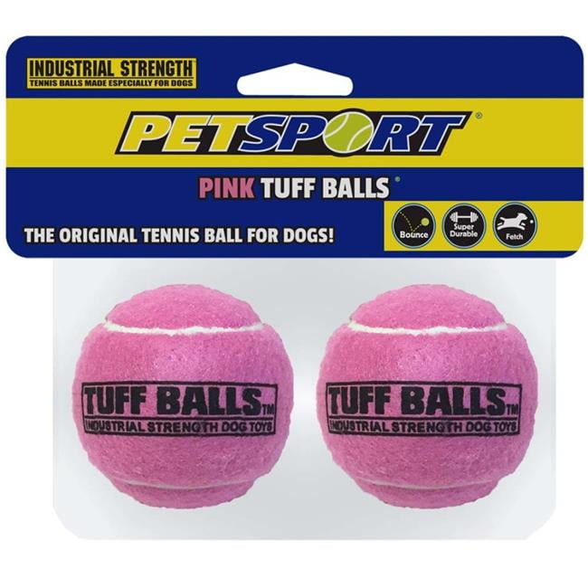 Petsport USA 713080700103 2.5 in. Tuff Ball Dog Toy, Pink - Pack of 2 ...
