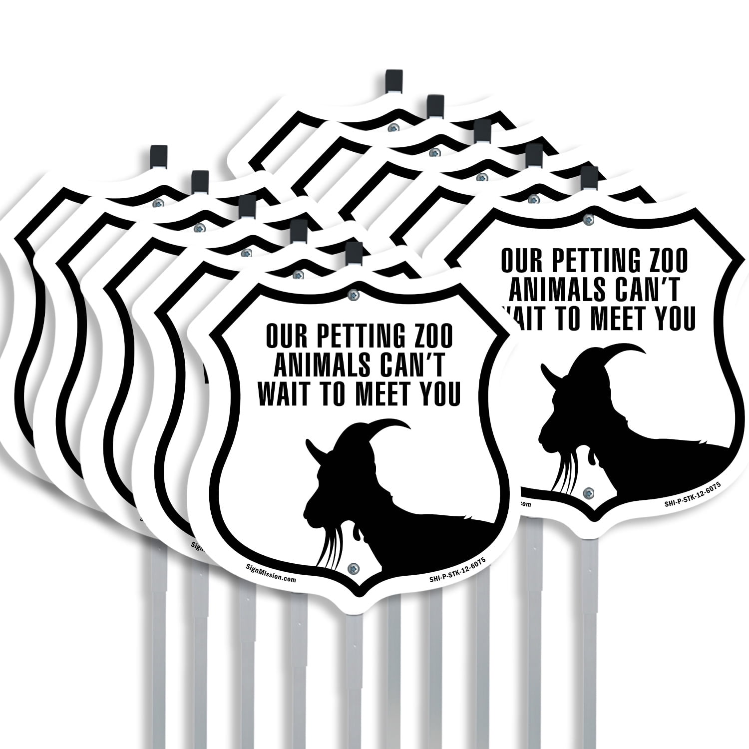 Our Petting Zoo Animals Can't Wait To Meet You (10 Pack) 12 inch X 12 ...