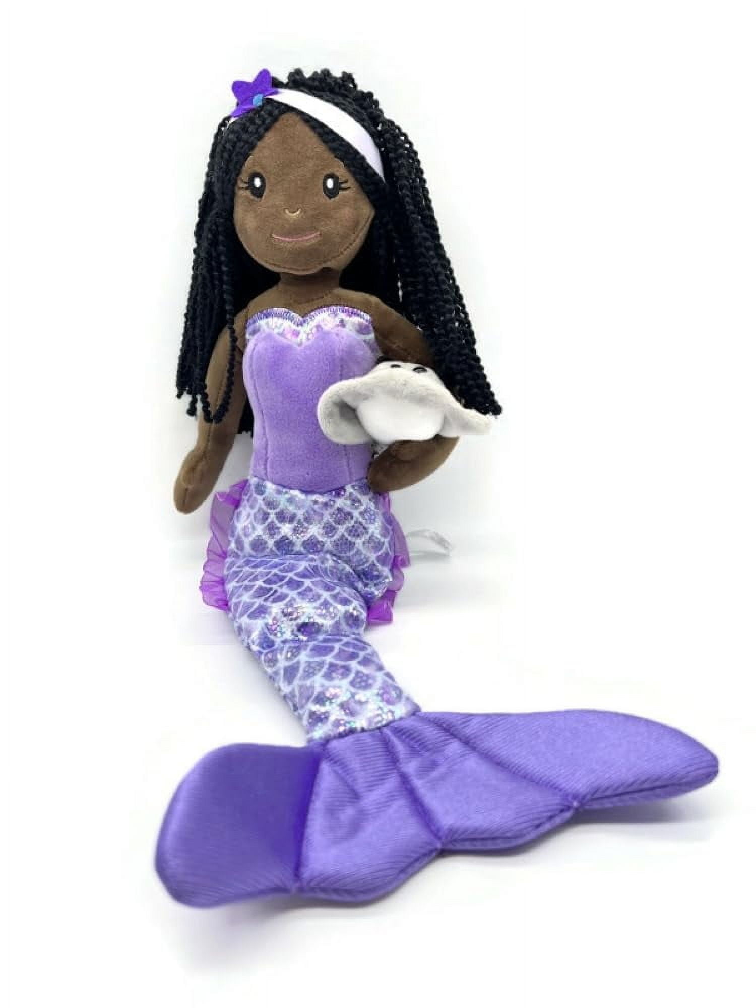 The Petting Zoo Mermaid Doll with Stingray Stuffed Animal- Great Gifts ...