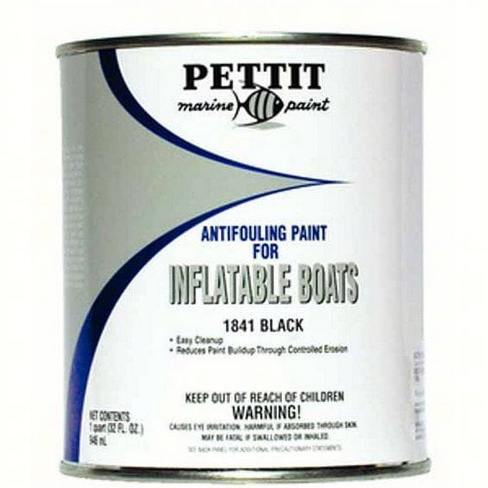 Pettit Inflatable Boat Paint Black, Quart, Marine Coating Protection ...