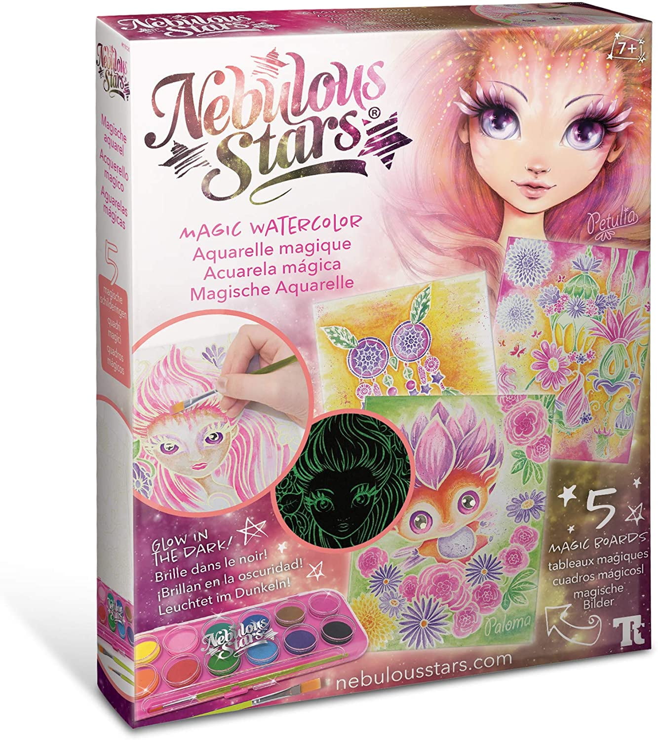 Petulia’s Magic Watercolor – Watercolor kit for kids – Glow-in-the-dark ...