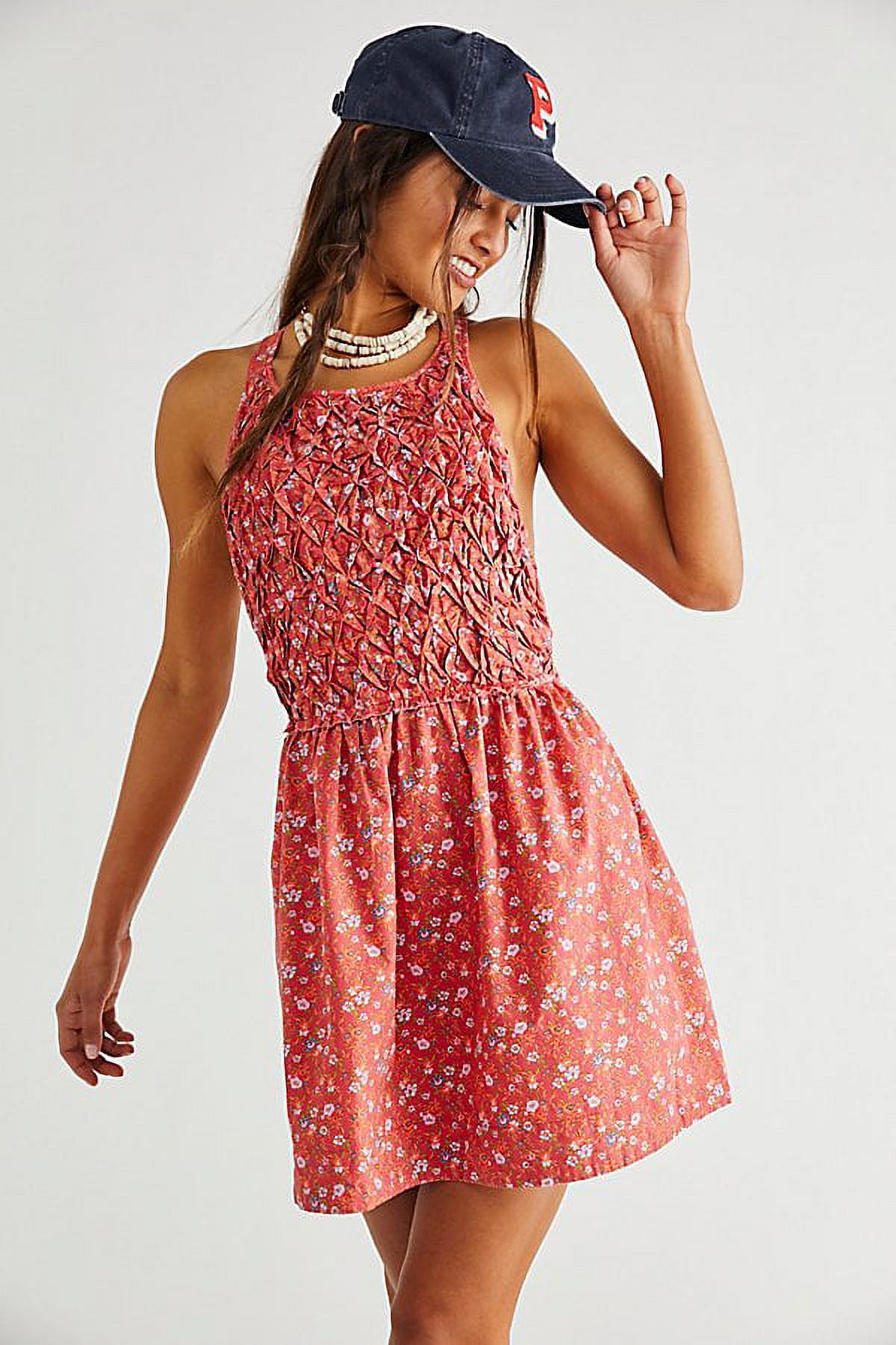 Petunia Cotton Mini Dress In Poppy Combo - Walmart.com